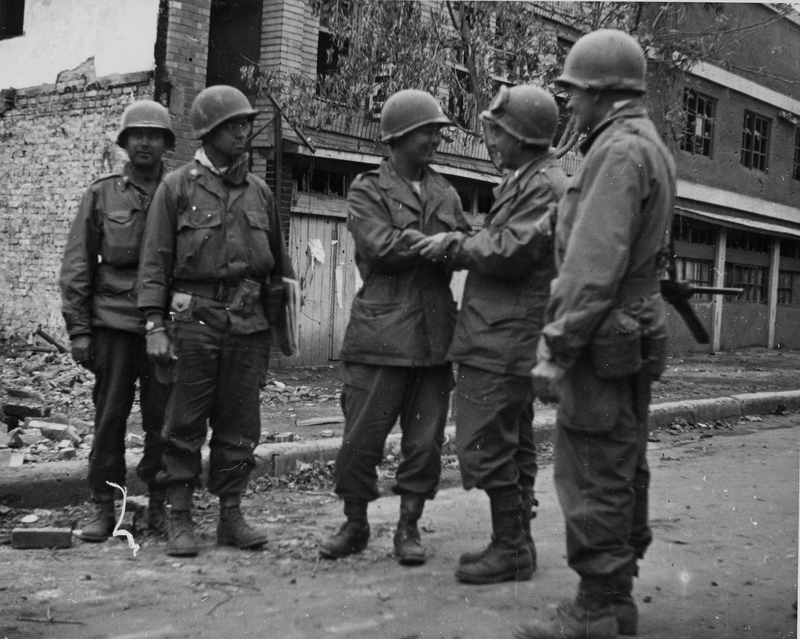 Soldiers on a Street, Pyongyang | Harry S. Truman