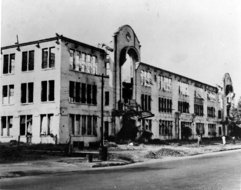 War Damaged Philippine Normal College in Manila | Harry S. Truman