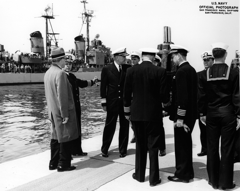 Secretary of the Navy Francis P. Matthews on Naval Inspection Tour ...