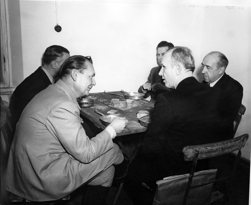 Prisoners at lunch at the Nuremberg War Crimes Trials | Harry S. Truman