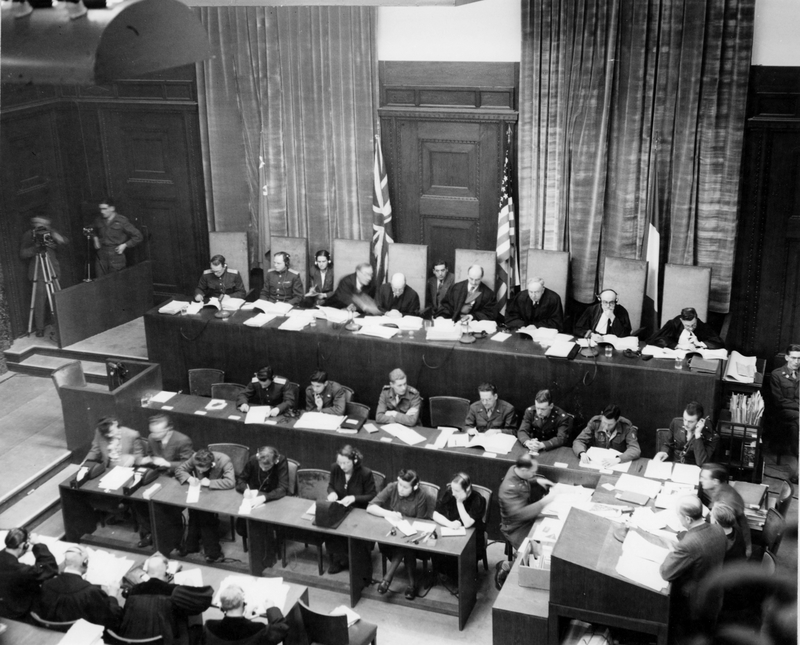 The Bench at the Nuremberg War Crimes Trials | Harry S. Truman