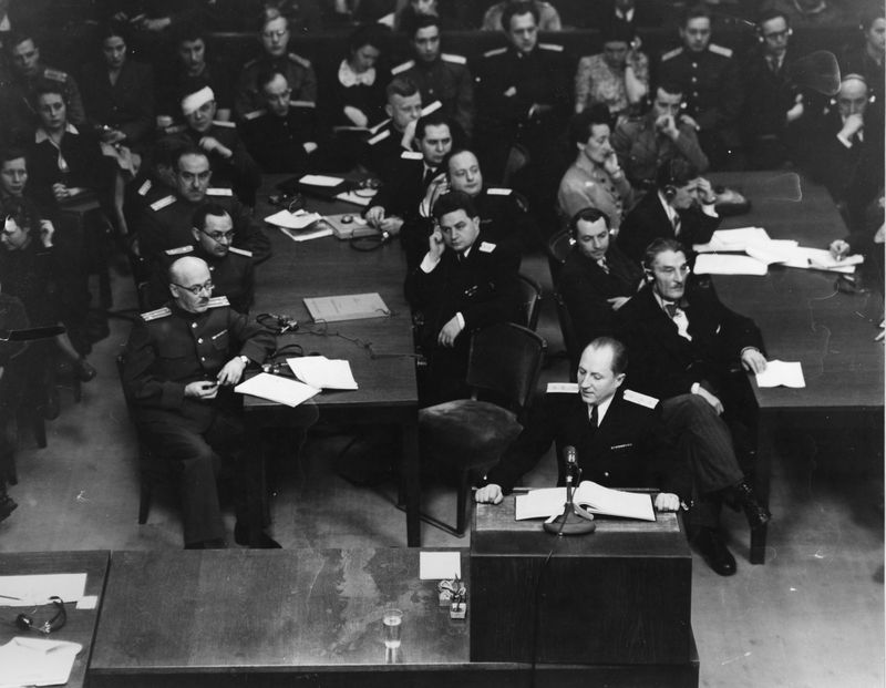 General Rudenko and Soviet Delegation at the Nuremberg War Crimes ...