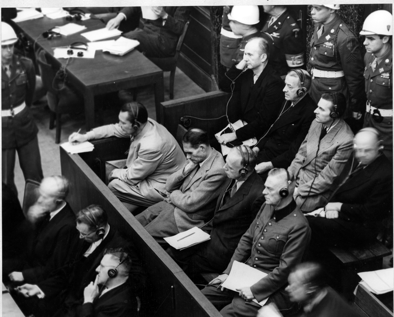 The Dock at the Nuremberg War Crimes Trials | Harry S. Truman