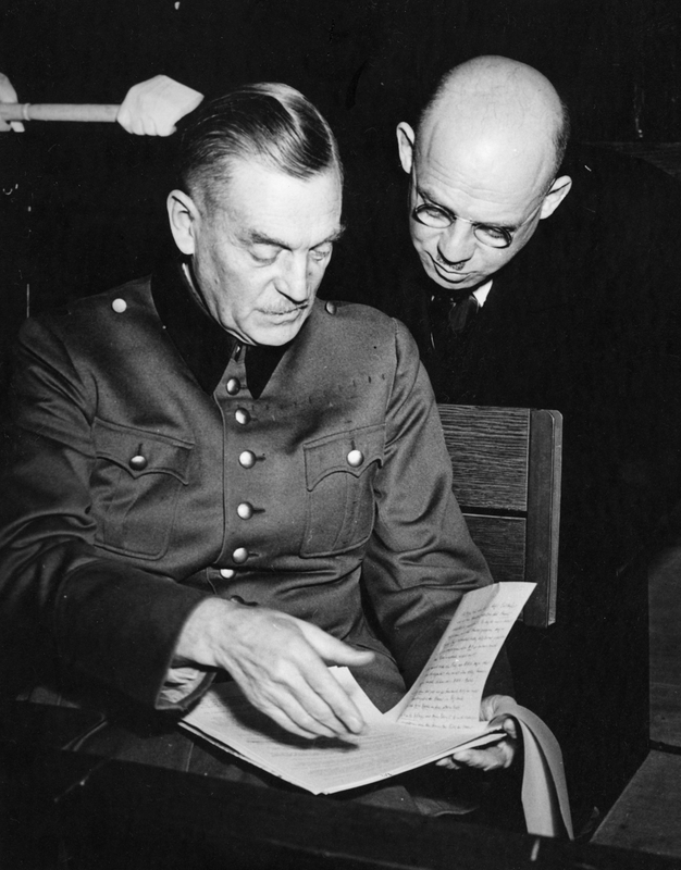 Wilhelm Keitel and Fritz Sauckel at the Nuremberg War Crimes Trials ...