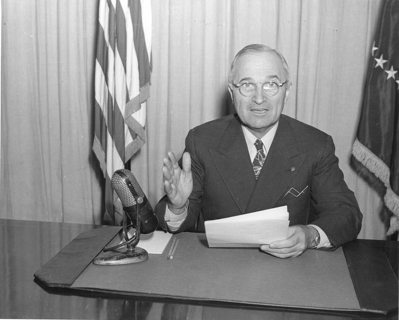 Truman delivering a radio speech | Harry S. Truman