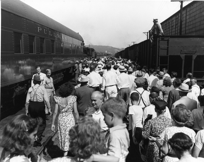 Crowd Greeting Truman's Train | Harry S. Truman