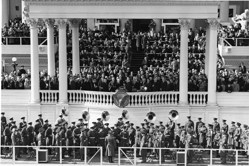 Barkley Takes the Oath of Office at 1949 Inauguration | Harry S. Truman