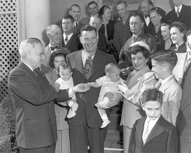President Harry S. Truman With a Congressional Medal of Honor Recipient ...