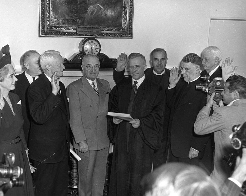 President Harry S. Truman At Swearing In Of President's Commission On ...