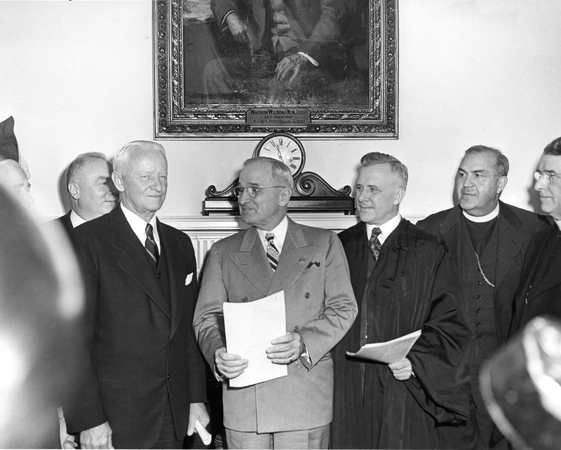 Truman with Members of the President's Commission on Internal Security ...
