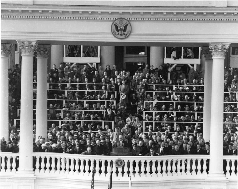 Inaugural Platform at Dwight D. Eisenhower's Presidential Inauguration ...
