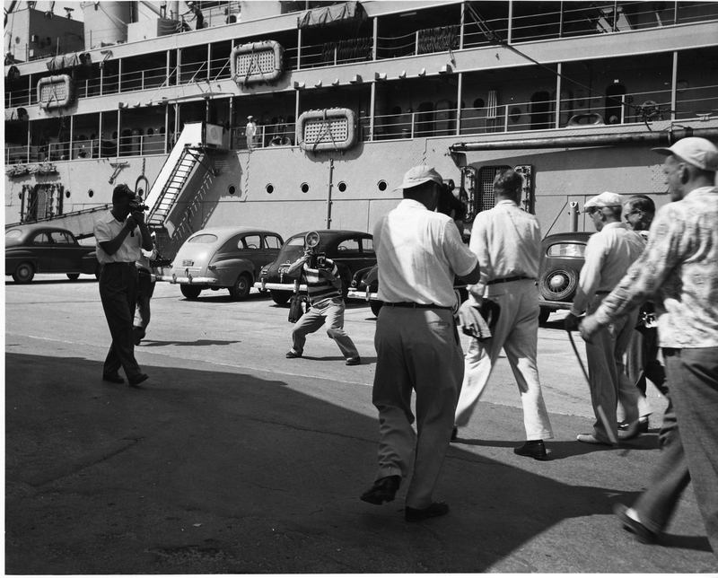 Truman on His Morning Walk to the Beach, Key West, Florida | Harry S ...