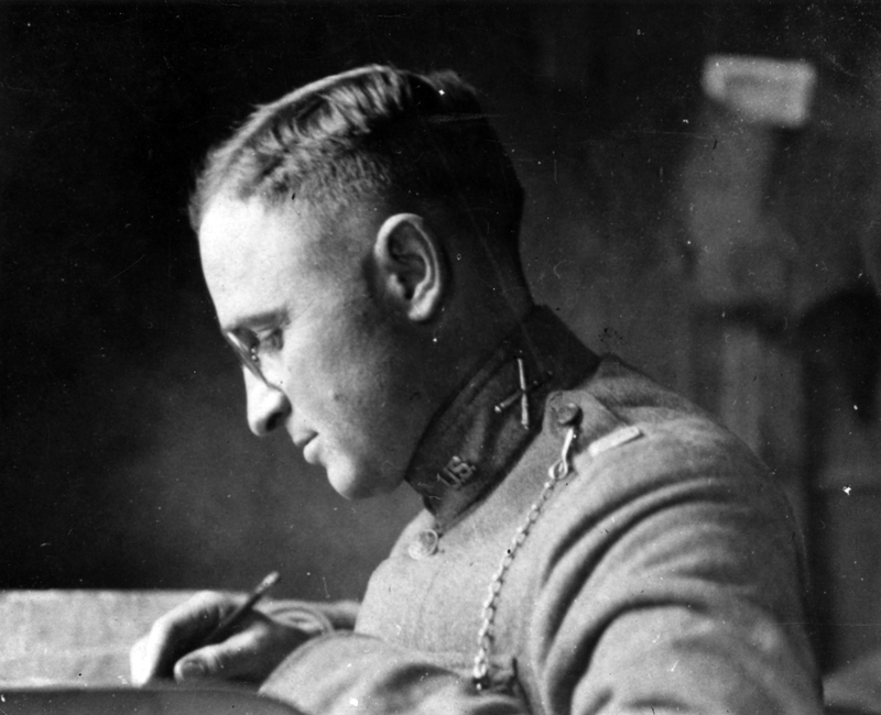 Profile Photo of Captain Harry S. Truman in Uniform, Writing | Harry S ...