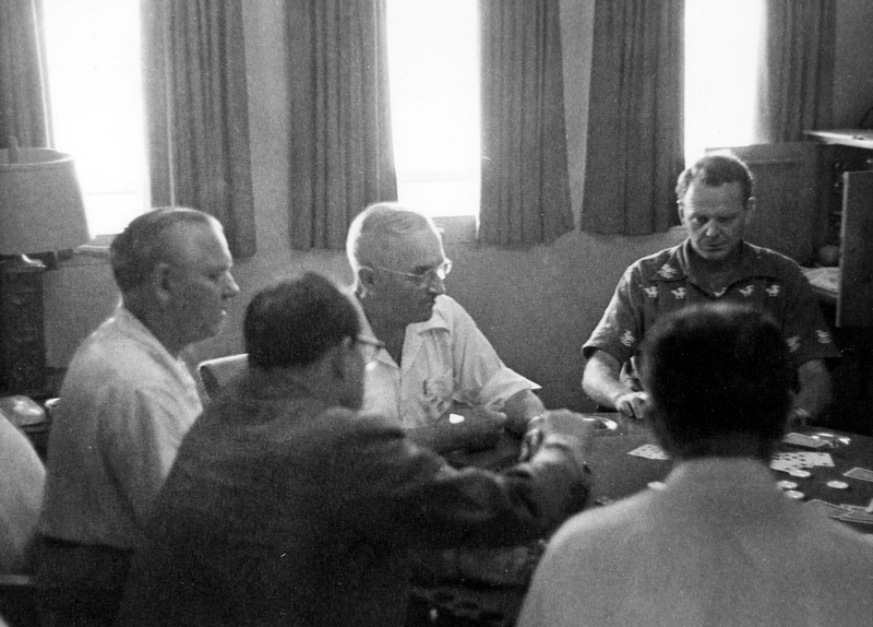 President Harry S. Truman with His Staff Playing Poker | Harry S. Truman