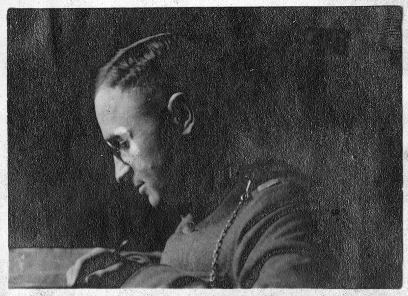 Captain Harry S. Truman writing at a table | Harry S. Truman
