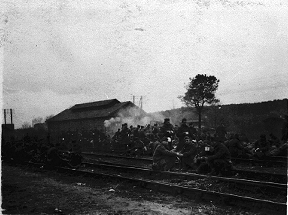 Men of the 129th Field Artillery in Trionville, France | Harry S. Truman