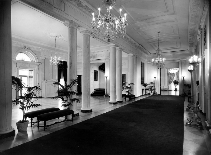 Newly renovated entrance hall of the White House, 1952 | Harry S. Truman