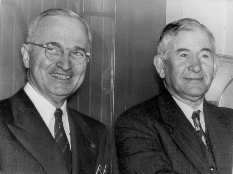 Side by Side Photographs of President Truman and Alben Barkley | Harry ...