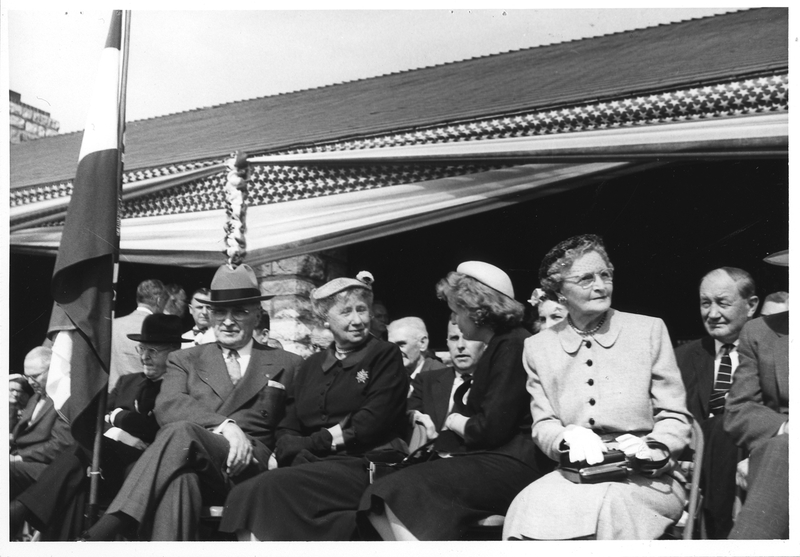 Former President Truman with Family at the Truman Library Ground ...
