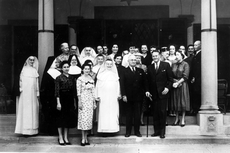 Harry S. Truman visits Pope Pius XII Institute, Florence, Italy | Harry ...