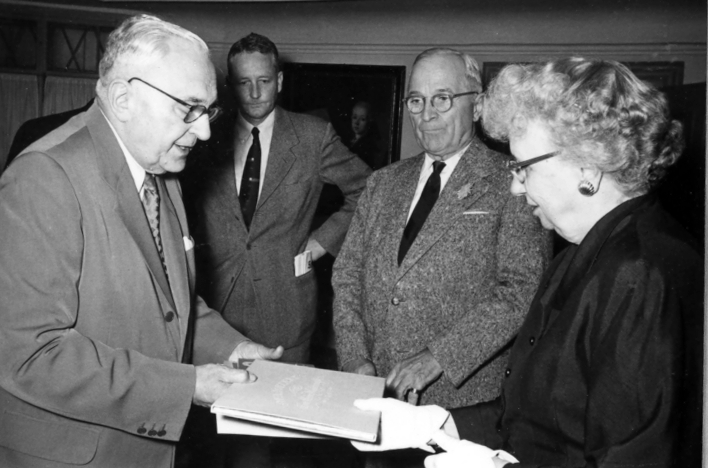Former President and Mrs. Truman Receive Books | Harry S. Truman