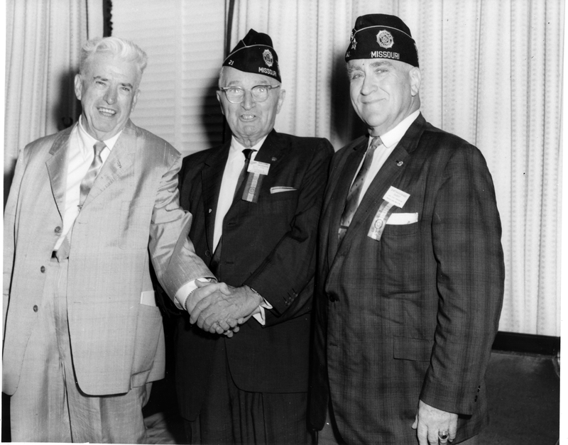 Former President Truman with Jerry Dugan and Cmdr. Charles Bacon at the ...