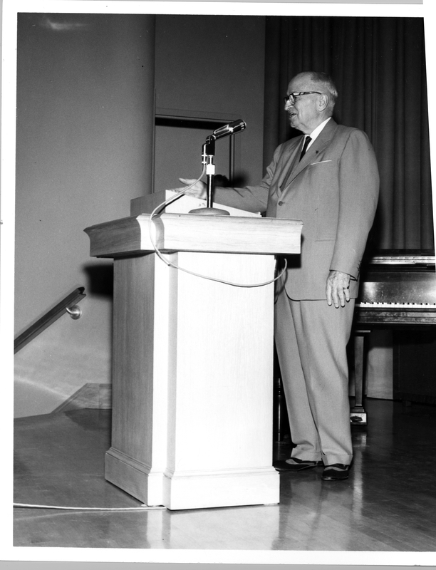 Former President Truman Addresses a Group at the Harry S. Truman ...