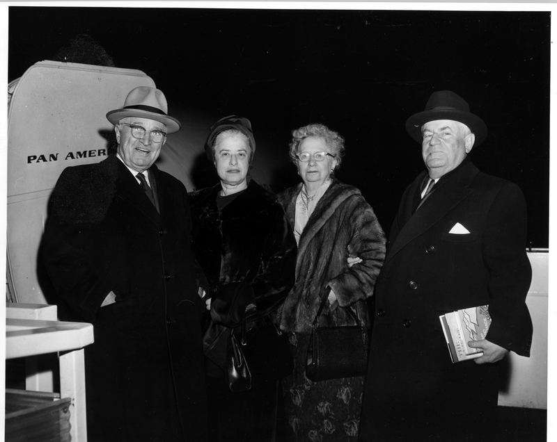 Former President and Mrs. Truman with Mr. and Mrs. Samuel I. Rosenman ...