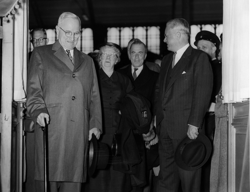 Harry S. Truman and Bess with Ambassador Freeman Matthews | Harry S. Truman