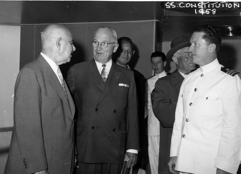 Senator Herbert Lehman, Former President Truman, and Samuel Rosenman ...