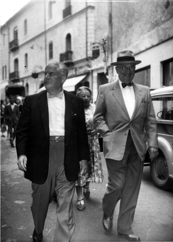 Former President Truman and Samuel Rosenman walk the streets of ...