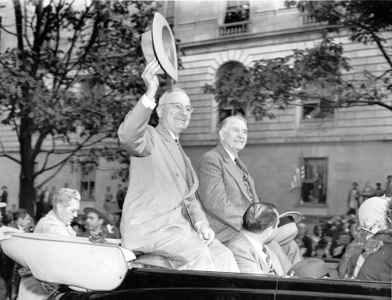 President Harry S. Truman and Vice-President Alben Barkley Arrive in ...