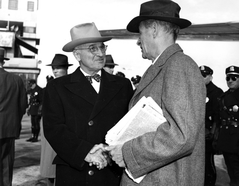Truman and Charles Ross Shaking Hands | Harry S. Truman