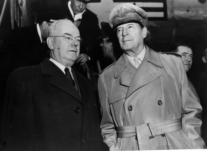 John W. Snyder and General Douglas MacArthur | Harry S. Truman