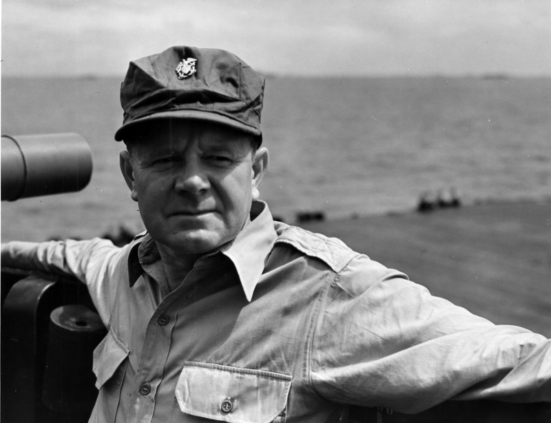 Navy Secretary John L. Sullivan Aboard the U.S.S. Shangri-La | Harry S ...