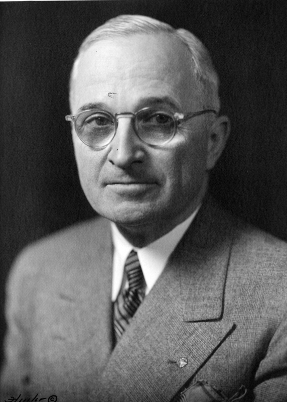 Head and Shoulders Portrait of Harry S. Truman by Hessler Studio ...