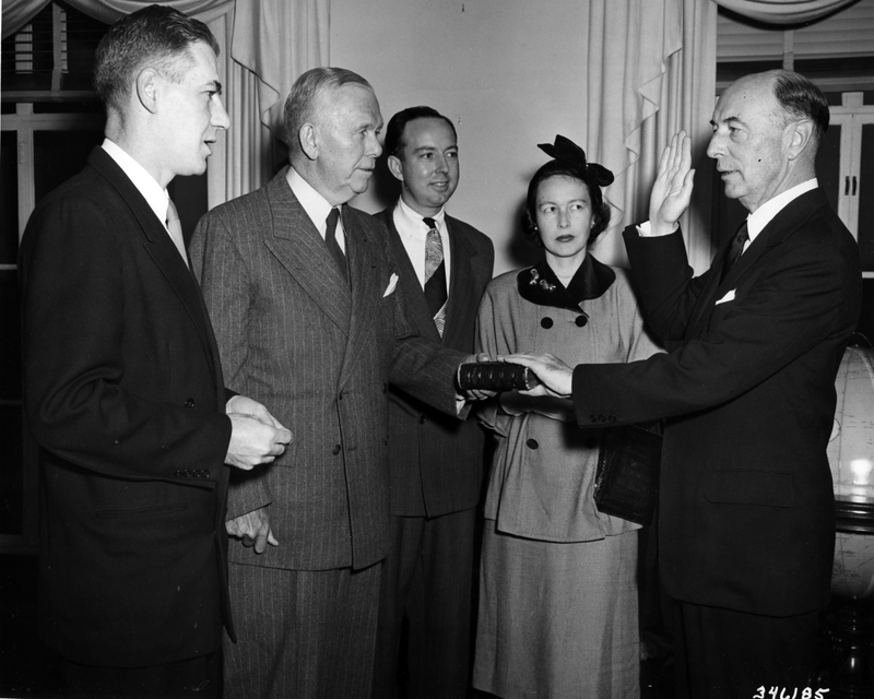 Robert A. Lovett Receives the Oath of Office as Deputy Secretary of ...
