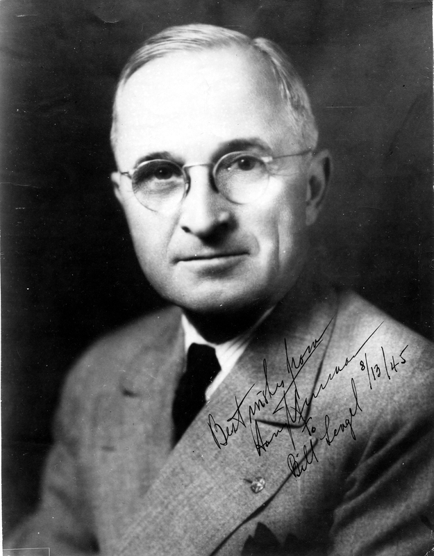 A signed official portrait of President Truman | Harry S. Truman