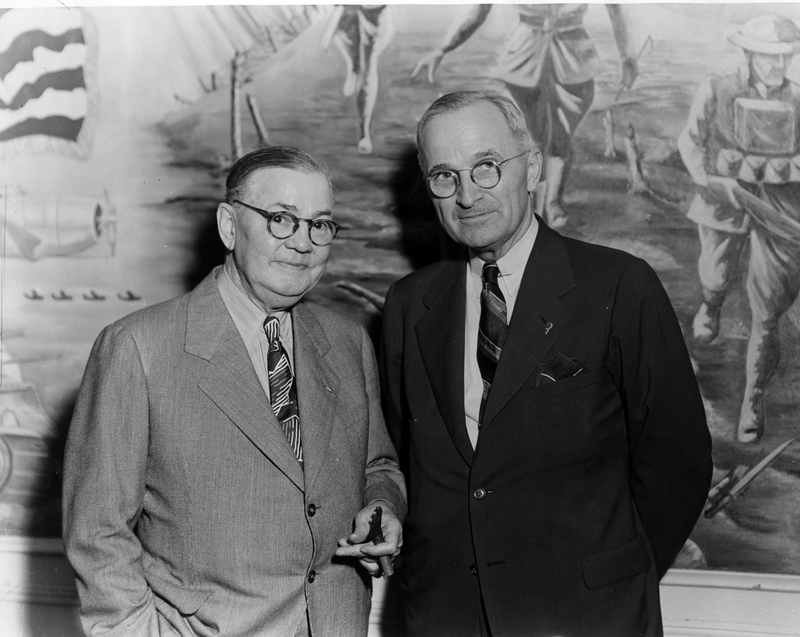 Truman Poses in Cleveland with a Man Identified as Ben | Harry S. Truman