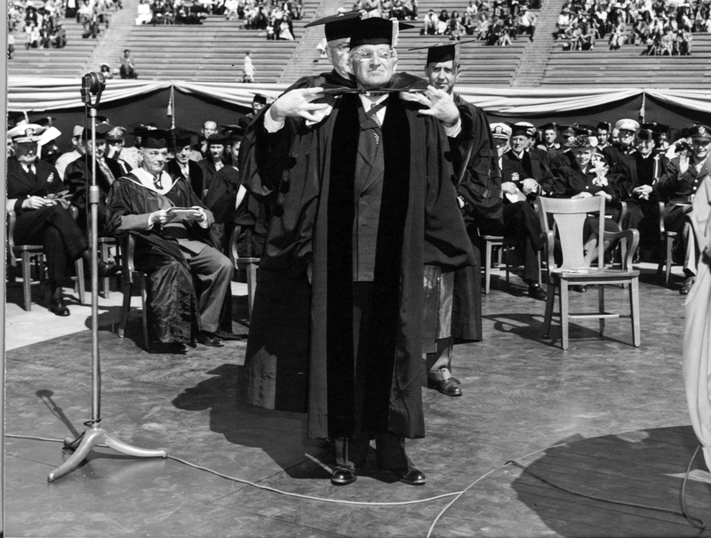 President received an honorary degree from the University of California ...