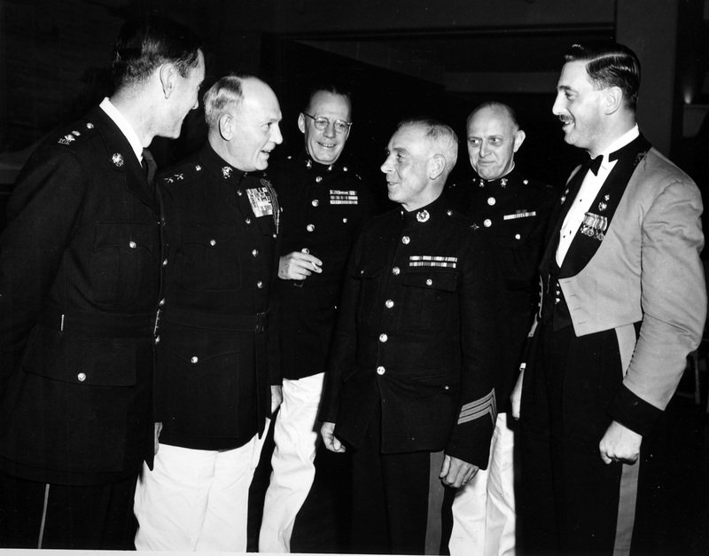 Group of officers at the U. S. Marine Base, Quantico, VA | Harry S. Truman