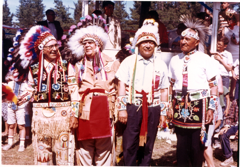 Commissioner of Indian Affairs Philleo Nash (second from left) in full ...