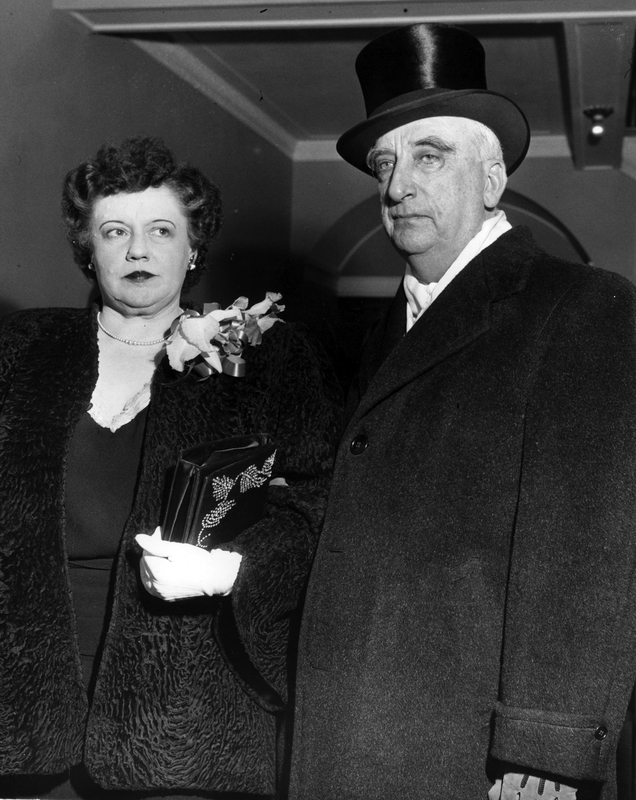 Chief Justice of the Supreme Court Fred M. Vinson and Mrs Vinson in ...