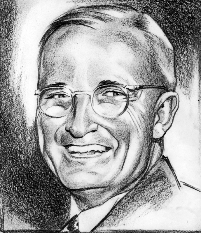 Pencil sketch of President Truman | Harry S. Truman