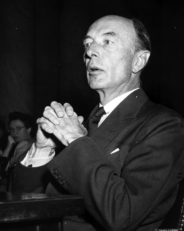 Robert A. Lovett, Undersecretary of State, testifying before the Senate ...