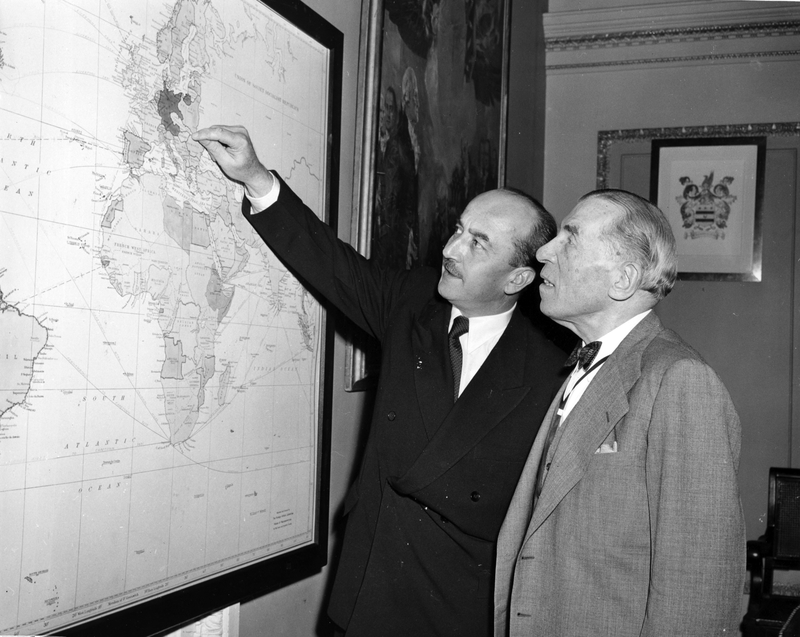 Photo of Prime Minister Ferenc Nagy of Hungary and Rep. Sol Bloom ...