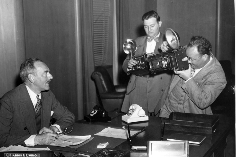 Dean Acheson posing for photographers | Harry S. Truman