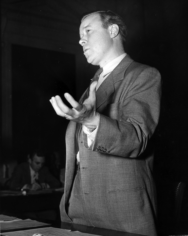 Walter P. Reuther as he appeared before the Senate Small Business ...