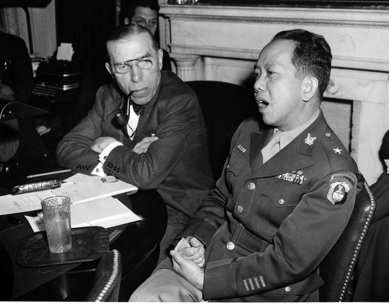 Gen. Carlos P. Romulo testifying before the House Foreign Affairs ...