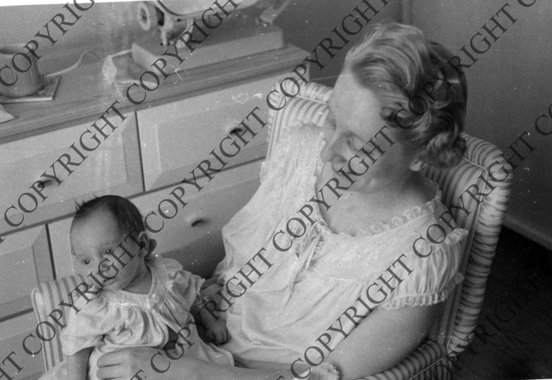 Margaret Truman holding baby Harrison Gates Daniel | Harry S. Truman